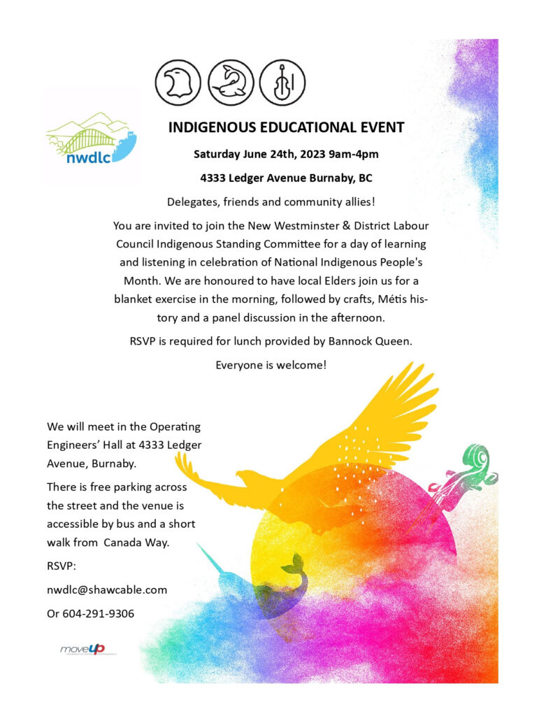 Indigenous Training Event – Fraser Valley Labour Council